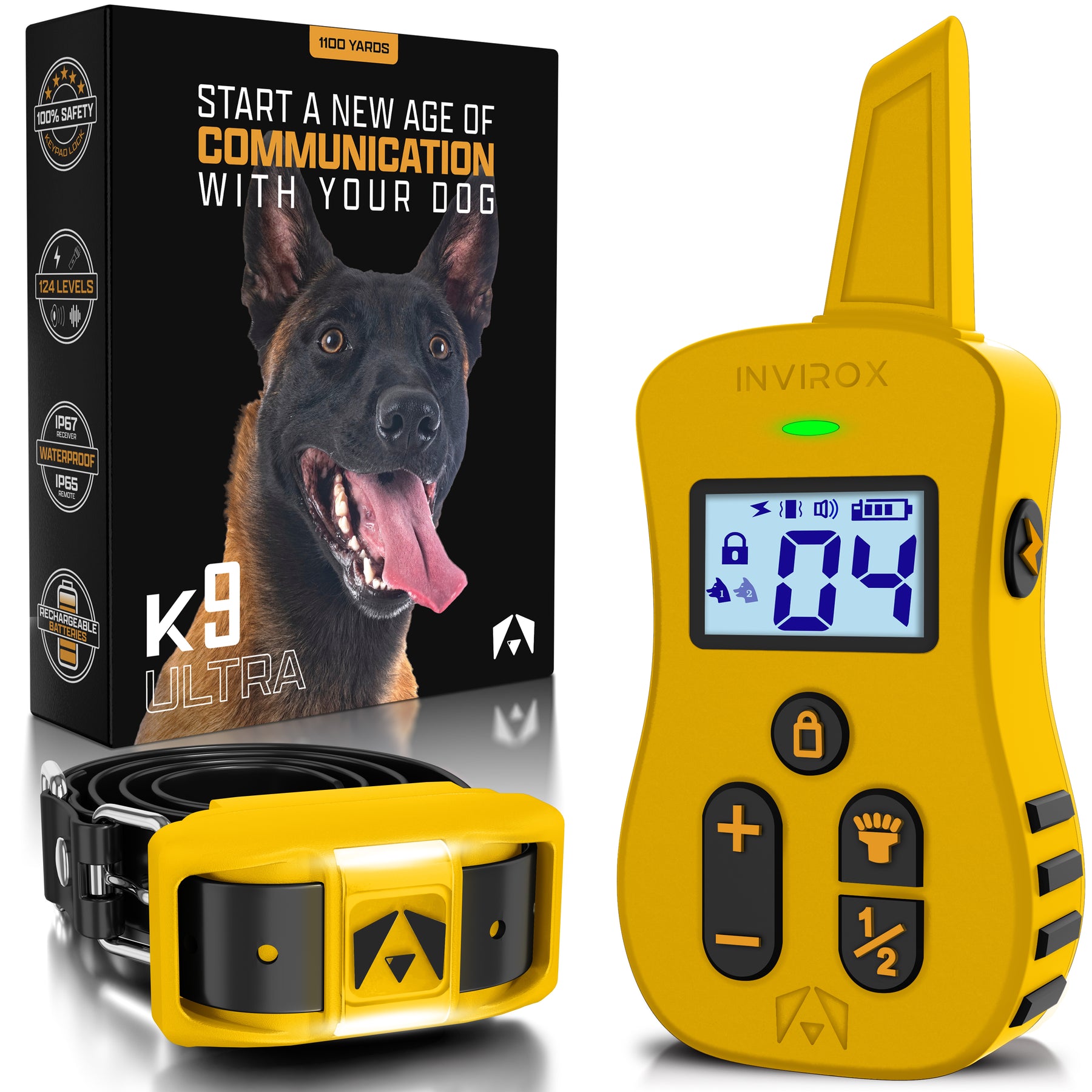 INVIROX - ULTRA K9 Dog Training Collar : USA Award-Winning E Collar ...